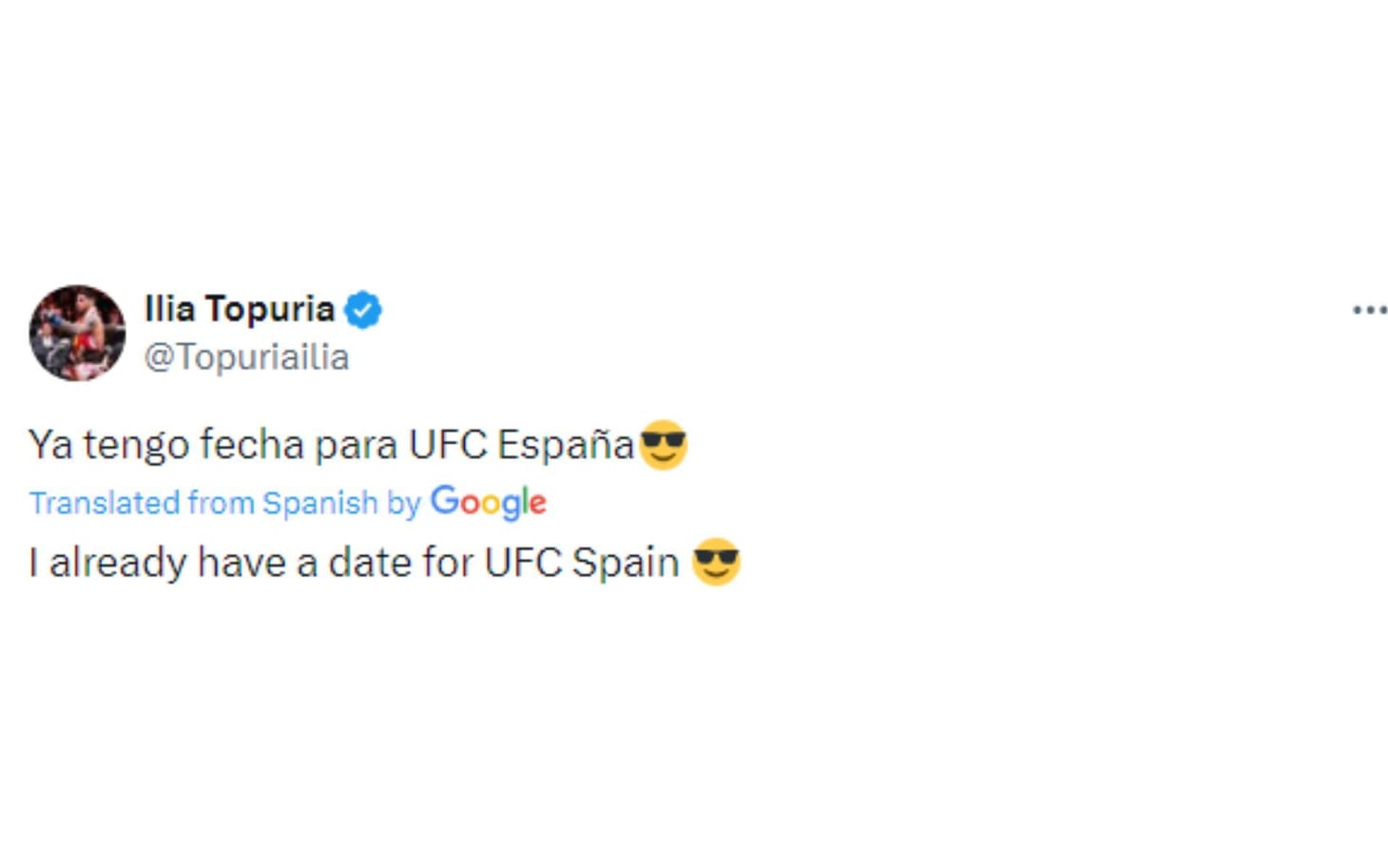 UFC Spain: Ilia Topuria claims that he knows fight “date” for UFC Spain