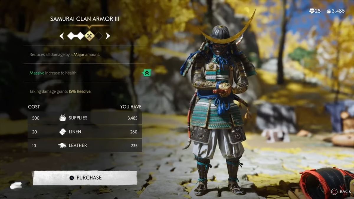 All armor sets in Ghost of Tsushima and how to unlock them