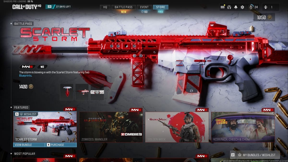 Scarlet Storm bundle in MW3 and Warzone: Price, what's included, and is ...