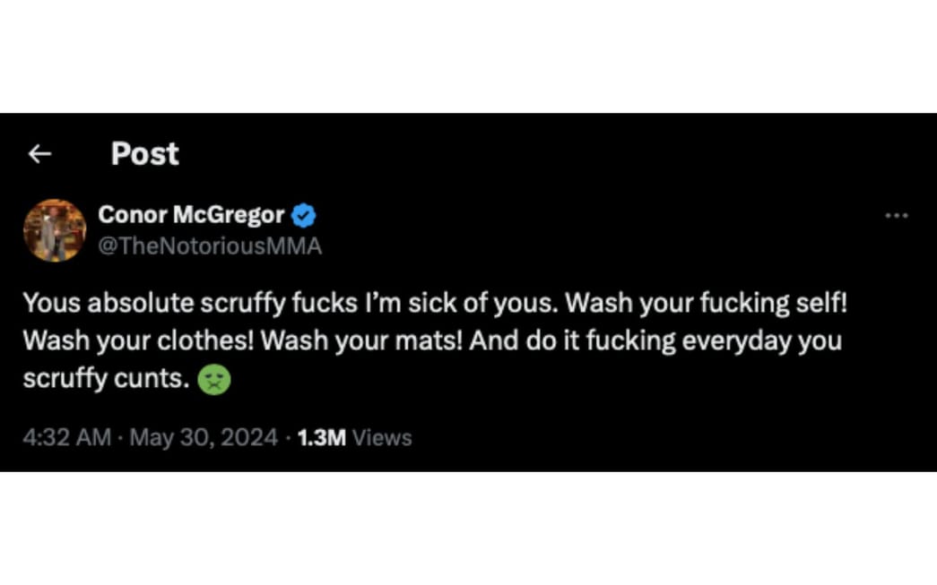 Conor McGregor reacts as fans suspect possible staph infection on Islam ...