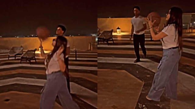 [Watch] Komal Sharma plays basketball with brother Abhishek, says she ...