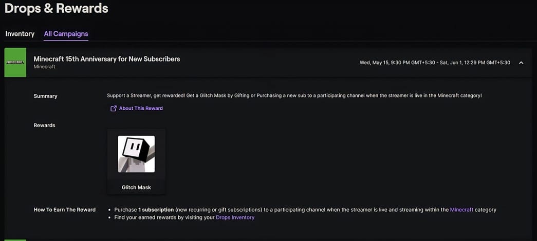 How to get Minecraft glitch mask