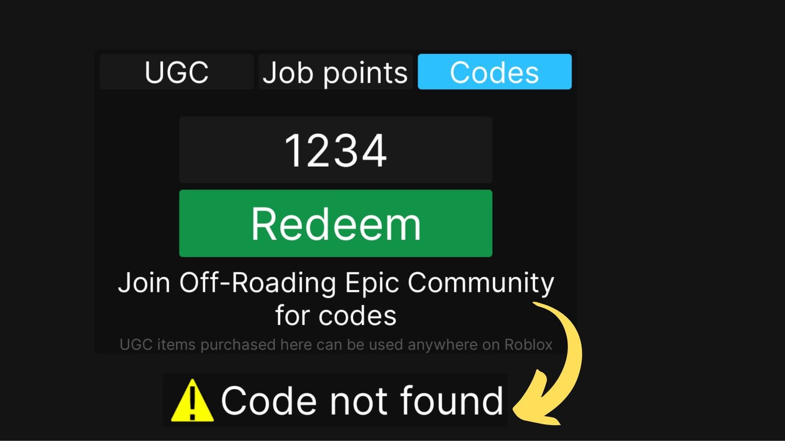 Off-Roading Epic Codes (May 2024)