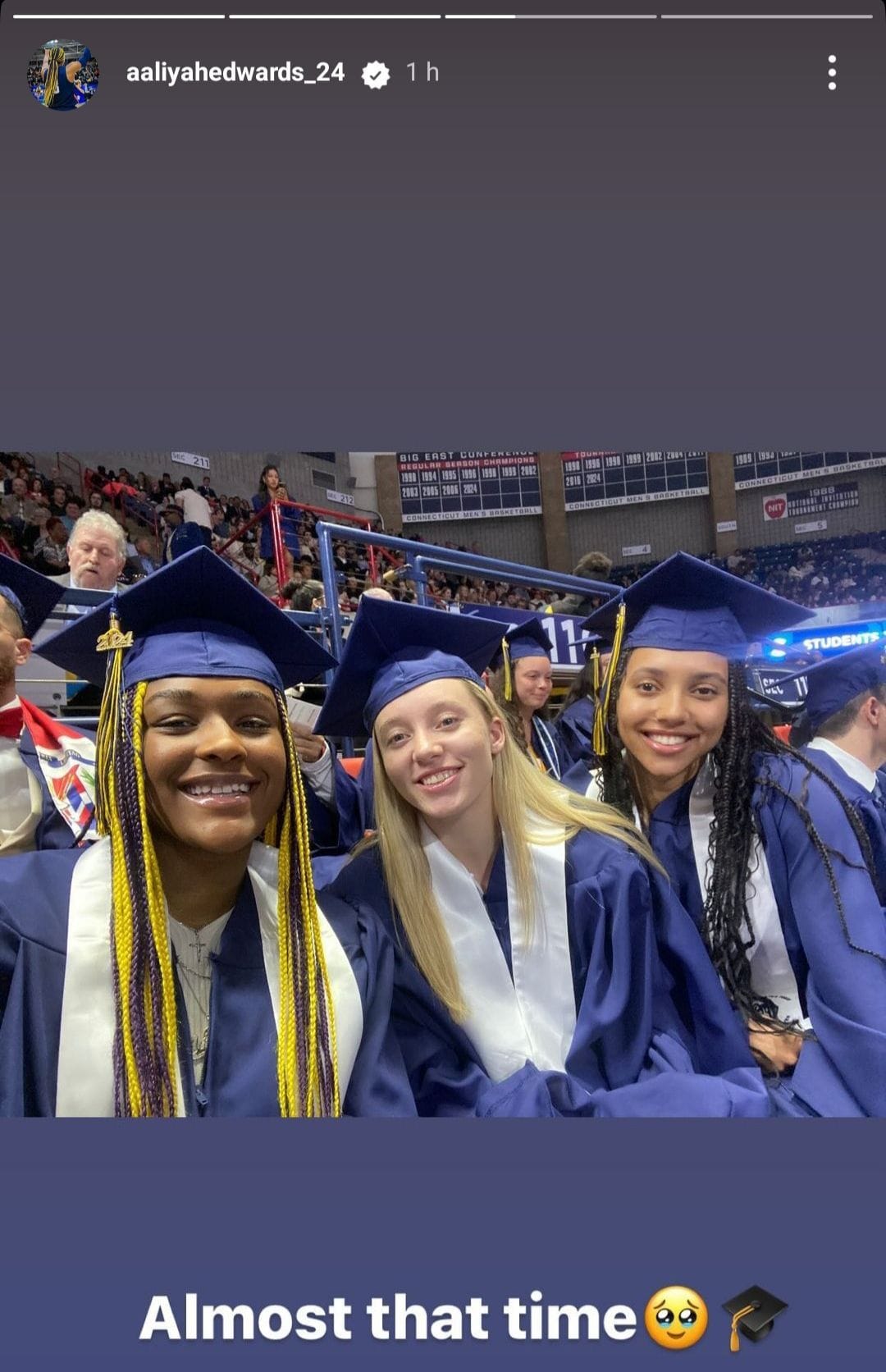 Mystics' Aaliyah Edwards gets emotional as she poses with former ...