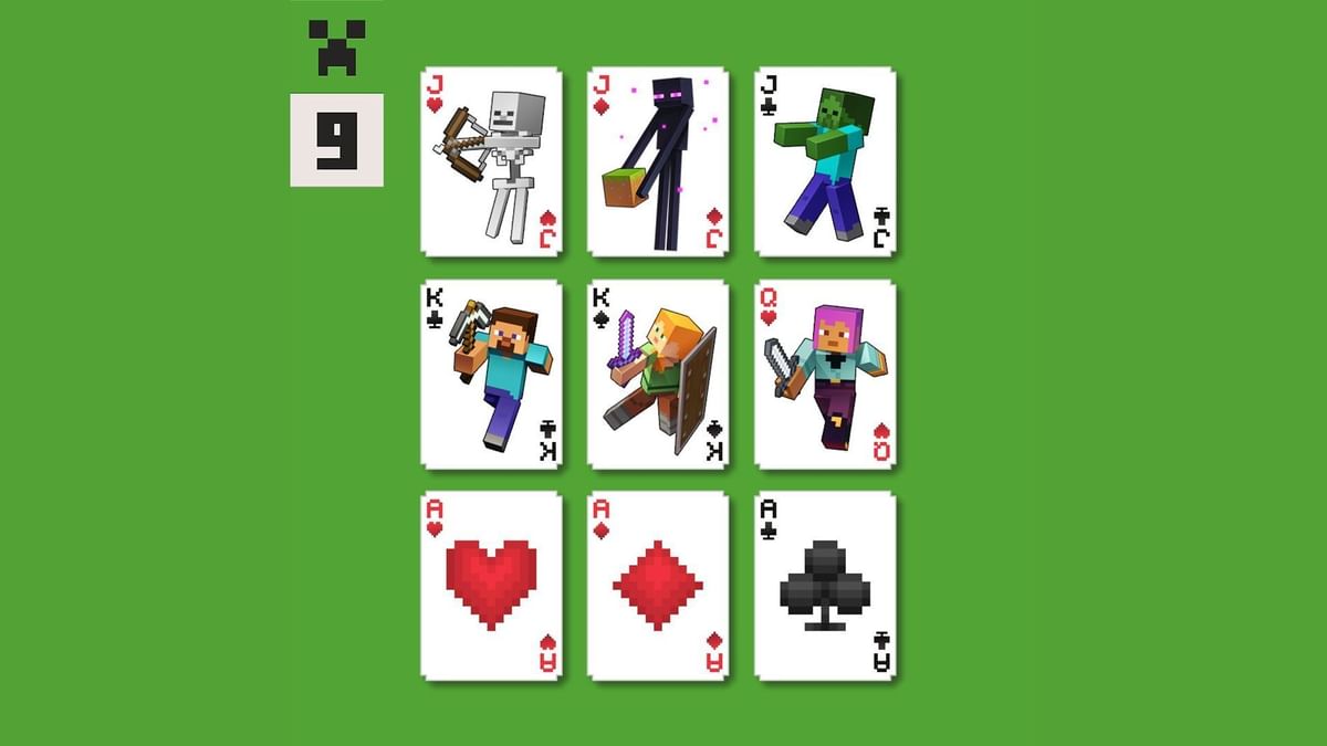 Fans can now play Solitaire and Mahjong in Minecraft theme