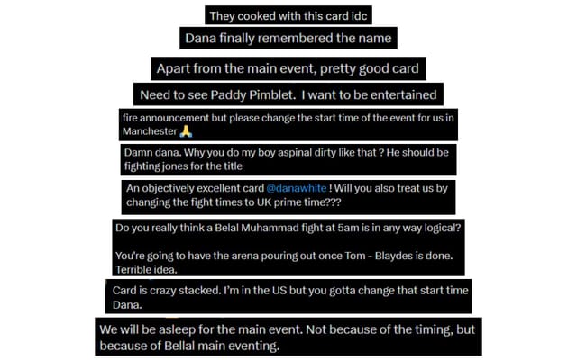 "They cooked with this" - Fans react as Dana White announces UFC 304 ...