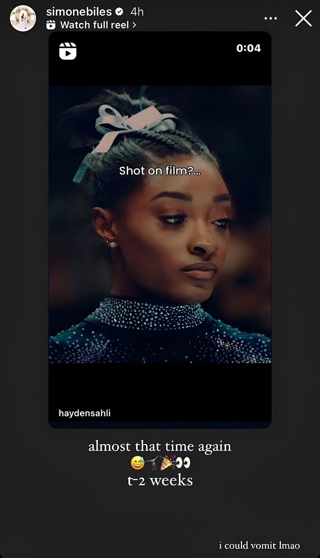 Almost That Time Again Simone Biles Expresses Excitement Over Her