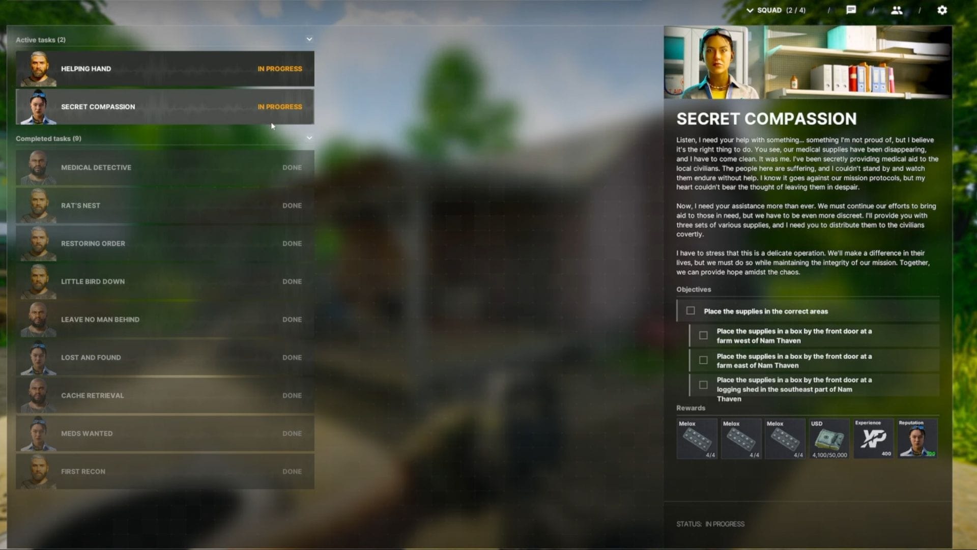 How to complete Secret Compassion in Gray Zone Warfare