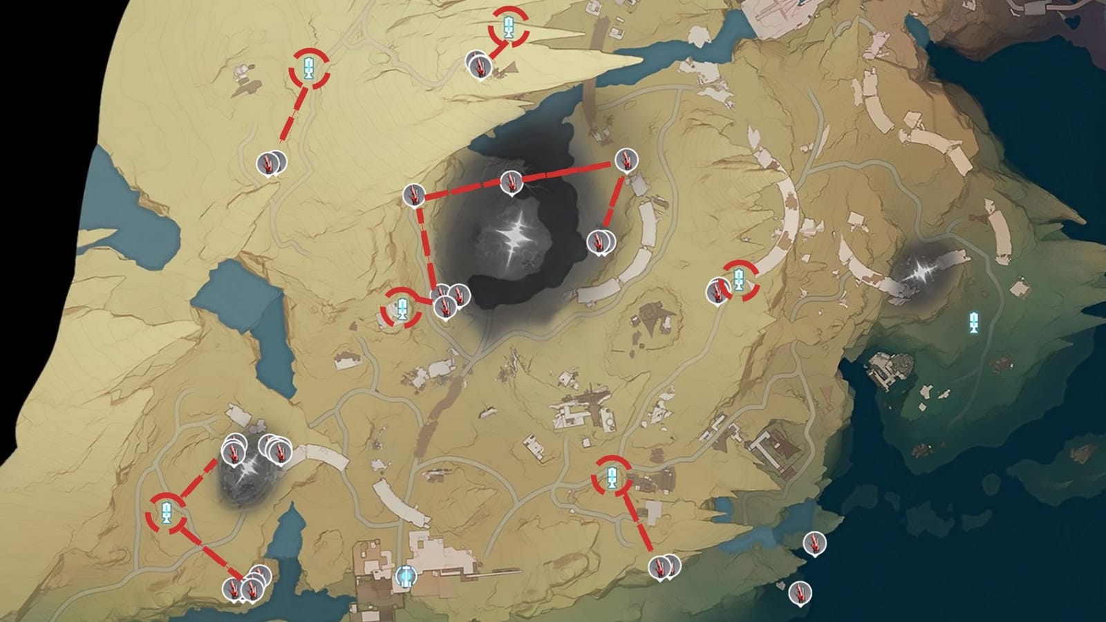 Wuthering Waves Scarletthorn locations and farming route
