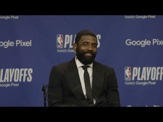 Kyrie Irving: Kyrie Irving shouts out Josh Hart after gruelling Game 3 ...