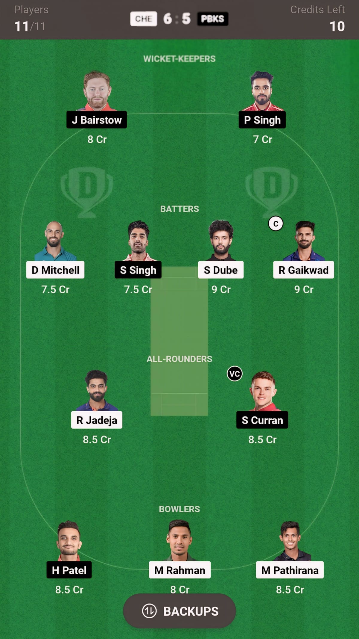 CHE vs PBKS Dream11 Prediction: Fantasy Cricket Tips, Today's Playing 11 and Pitch Report for ...