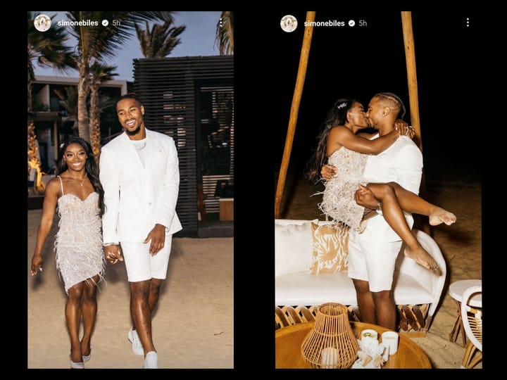 In Pictures: Simone Biles shares unseen glimpses from the welcome party ...