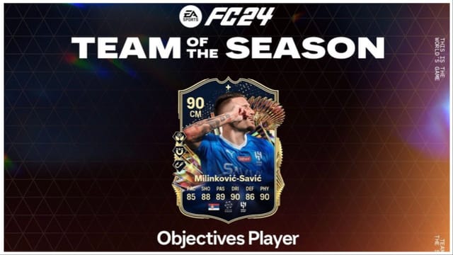 How to earn the EA FC 24 Sergej Milinkovic-Savic TOTS plus card for free