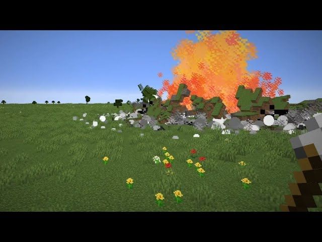 Minecraft player creates realistic explosions with shockwaves and loud ...