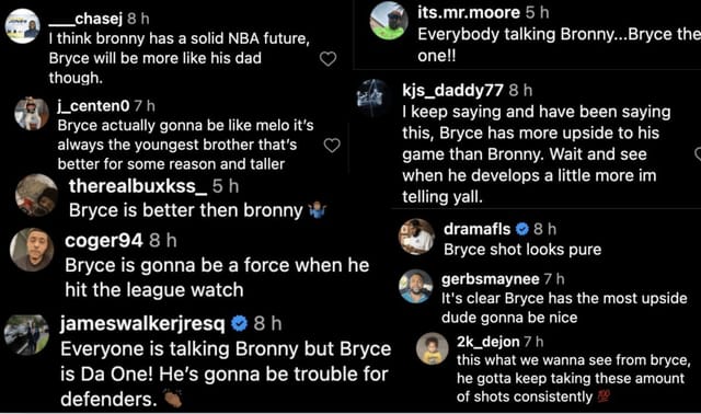 “Bryce will be more like his dad”: Fans praise LeBron James’ son after ...