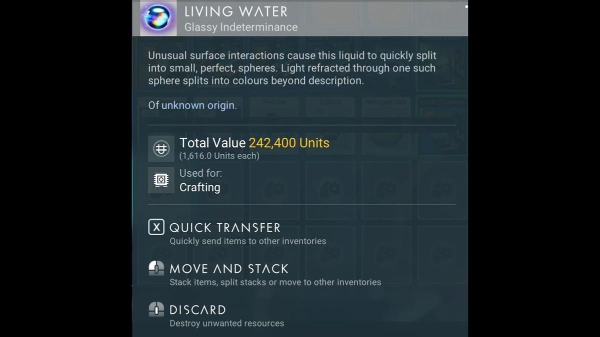 Living Water in No Man's Sky, explained