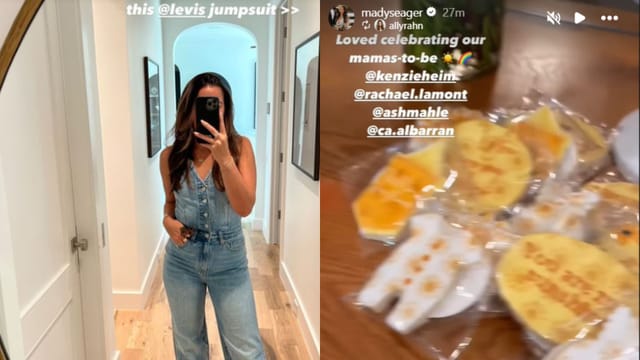 PHOTO: Corey Seager's wife Madisyn turns heads in denim jumpsuit as she ...