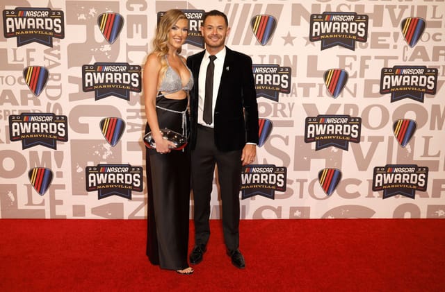 IN PHOTOS: Kyle Larson's wife Katelyn stuns in coral gradient outfit ...
