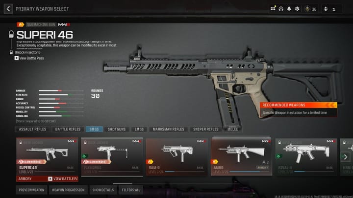 Best Superi 46 loadout in Modern Warfare 3 (Season 4 Reloaded)