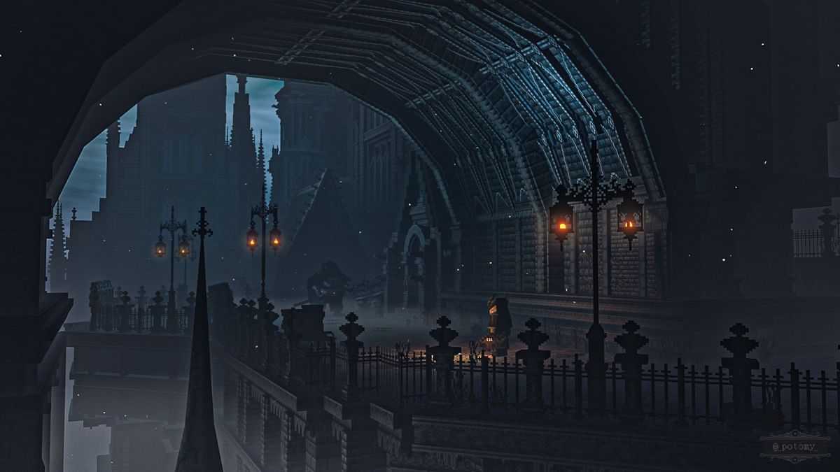 Minecraft player spends over 1800 hours to create Yharnam city from ...