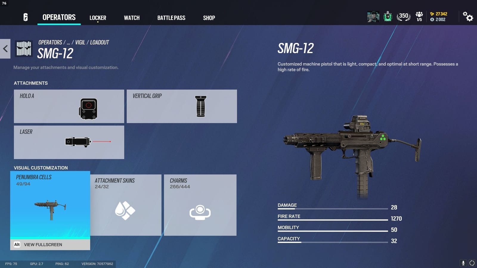 Best Vigil loadout in Rainbow Six Siege