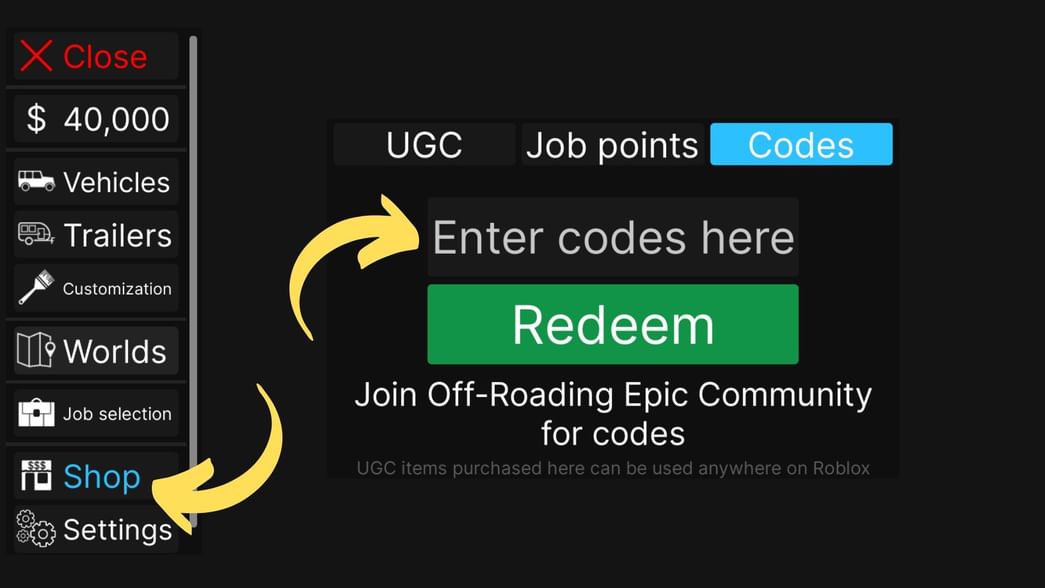 Off-Roading Epic Codes (May 2024)