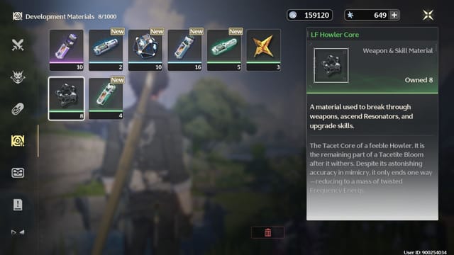 Wuthering Waves Verina ascension materials