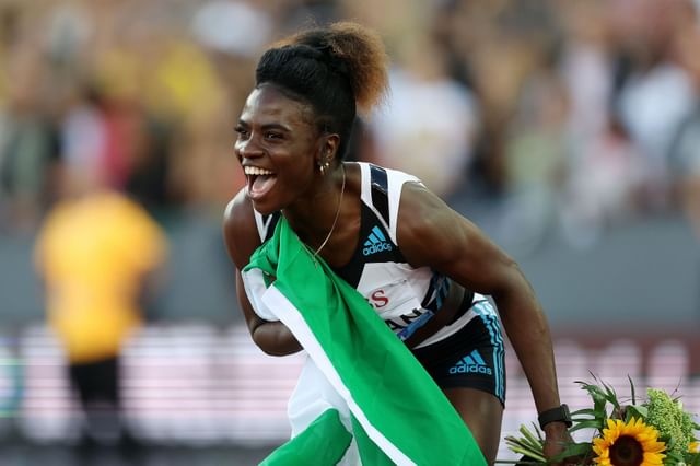 "Is she even a normal person?"- Fans react to Tobi Amusan blazing through the 100m hurdles at ...