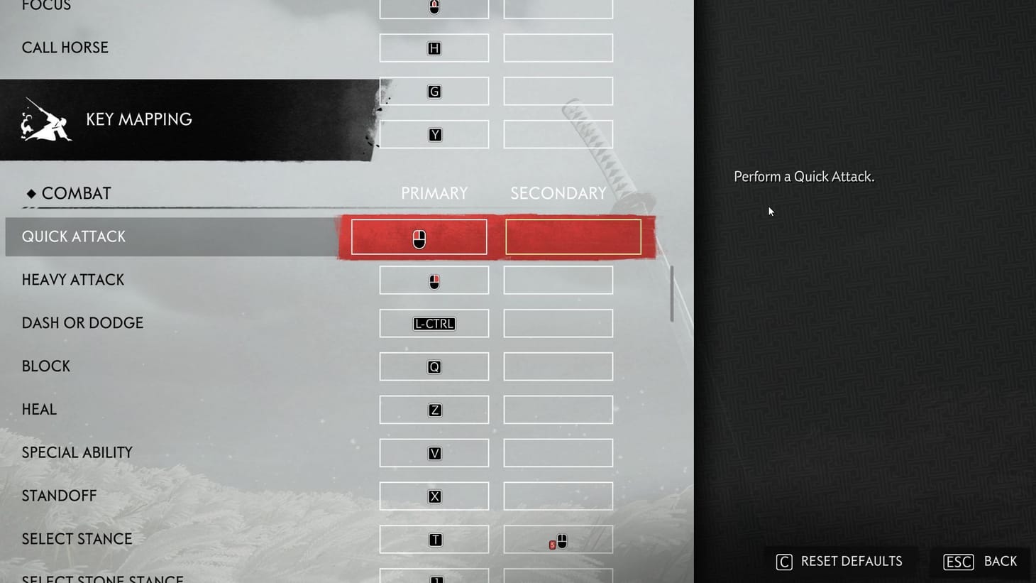 Best Ghost of Tsushima PC controller settings