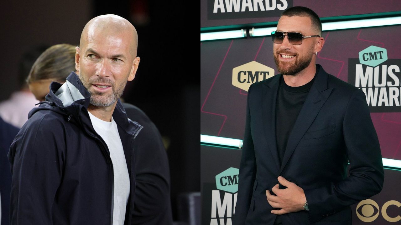 Travis Kelce is 'happy' French legend Zinedine Zidane didn't headbutt ...