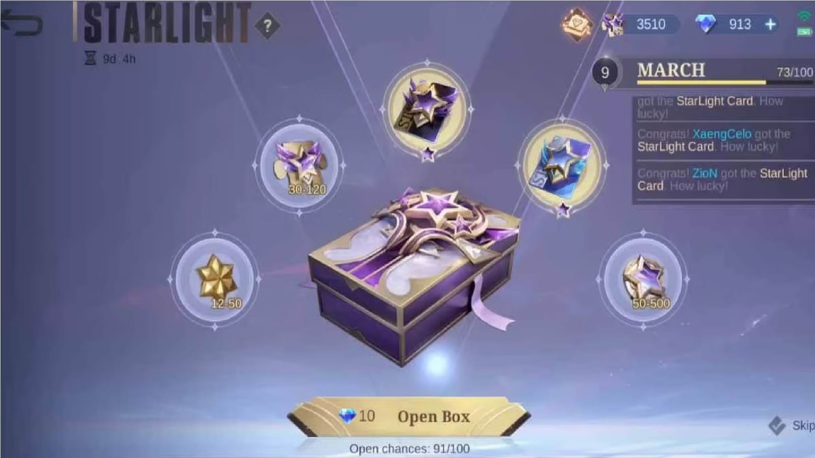 How to get Starlight Fragments in Mobile Legends Bang Bang