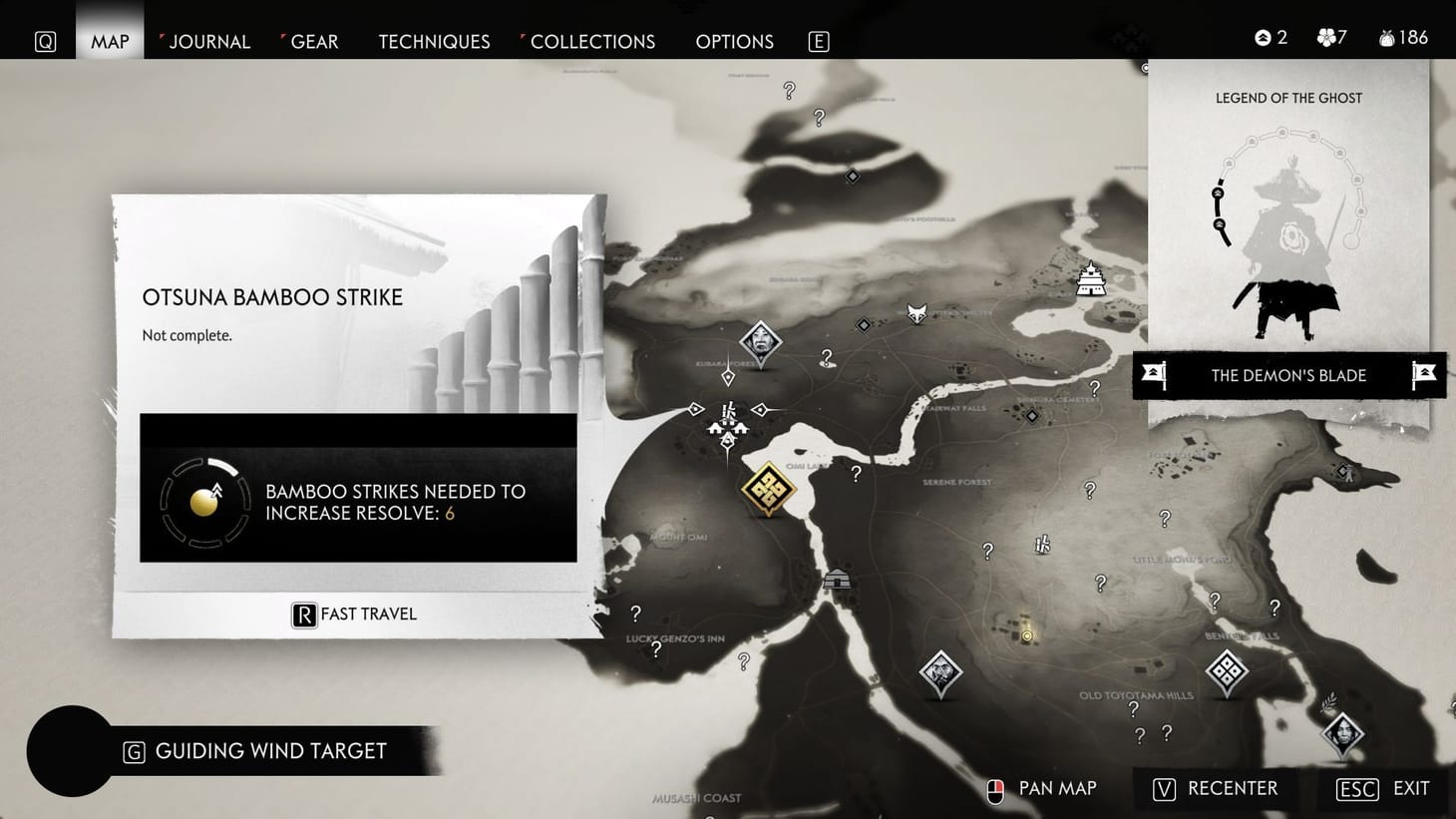 All bamboo strike locations in Ghost of Tsushima