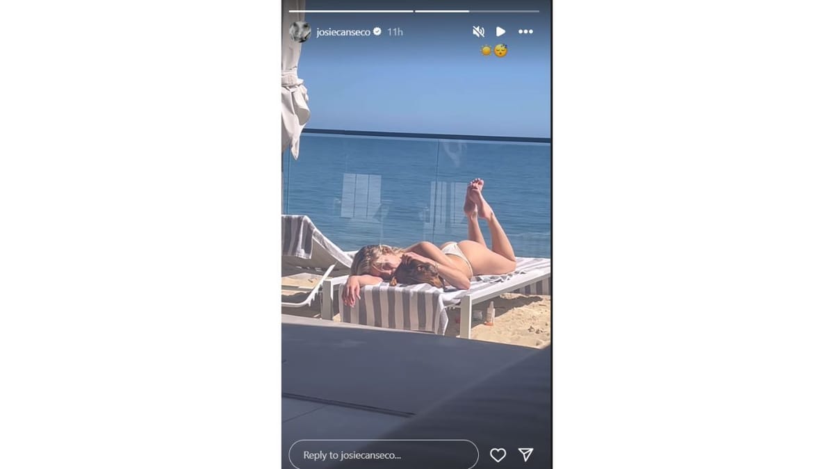 PHOTO: Jose Canseco's daughter Josie soaks up the sun poolside in white ...