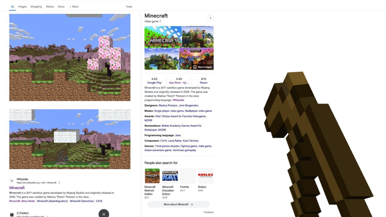 How to play hidden Minecraft 15th anniversary game on Google