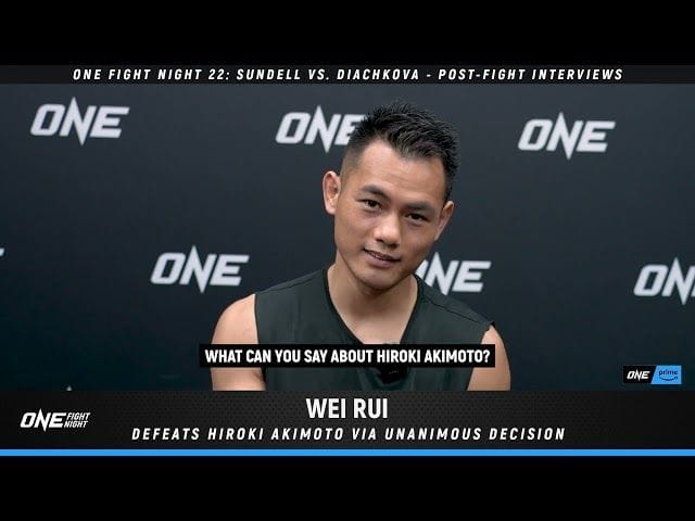 ONE Fight Night 22: Wei Rui says his pace and unpredictability ...