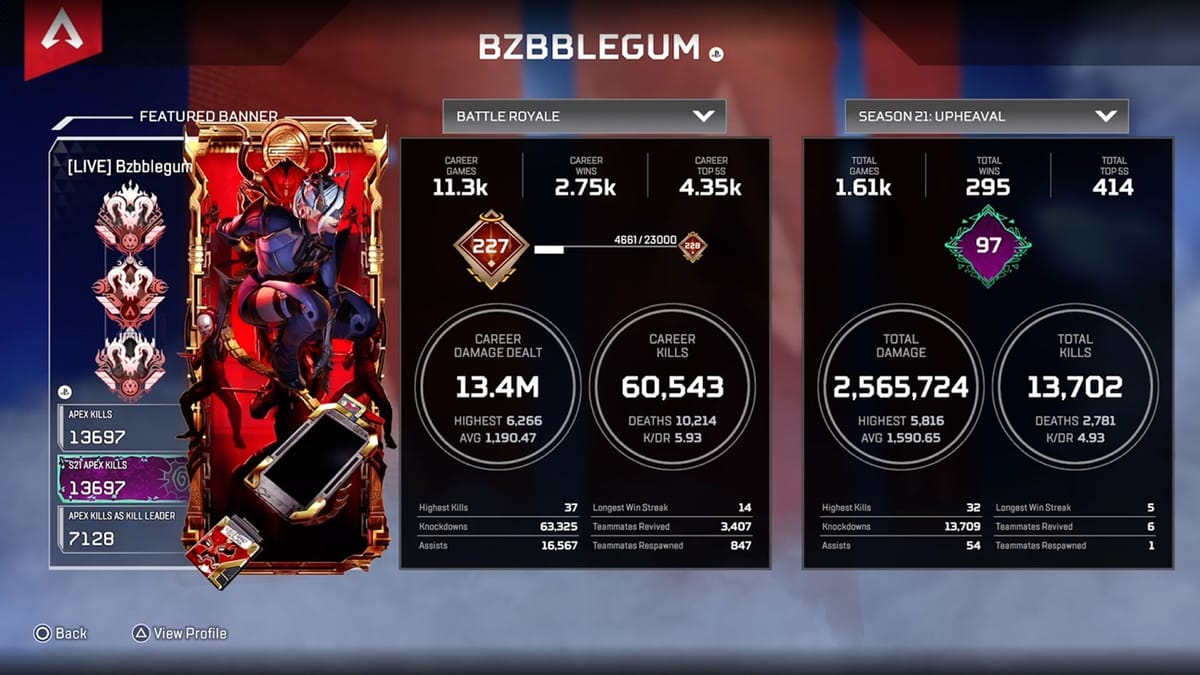 Who is the number 1 Alter in Apex Legends?