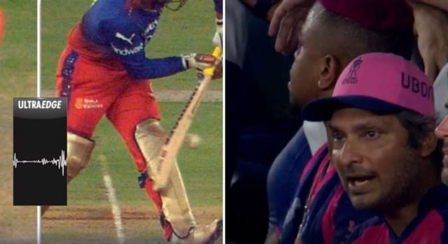 කුමාර් සංගක්කාරගෙත් ‍රතු ඉර පැන්න තෙවැනි විනිසුරුගේ තීරණය ගැන කාර්තික්ට පන්දු යැවු අවේශ් ඛාන් ...