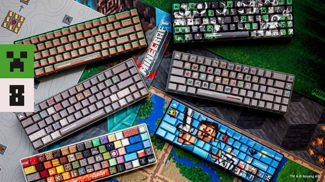 Minecraft announces official keyboards and mouse pads merchandise