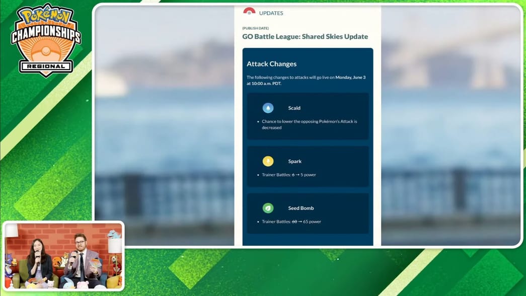 Pokemon GO Shared Skies GBL move updates revealed