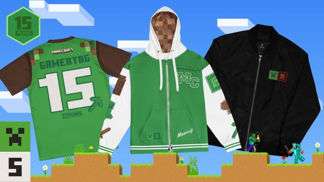 Minecraft reveals new 15th-anniversary merch collection