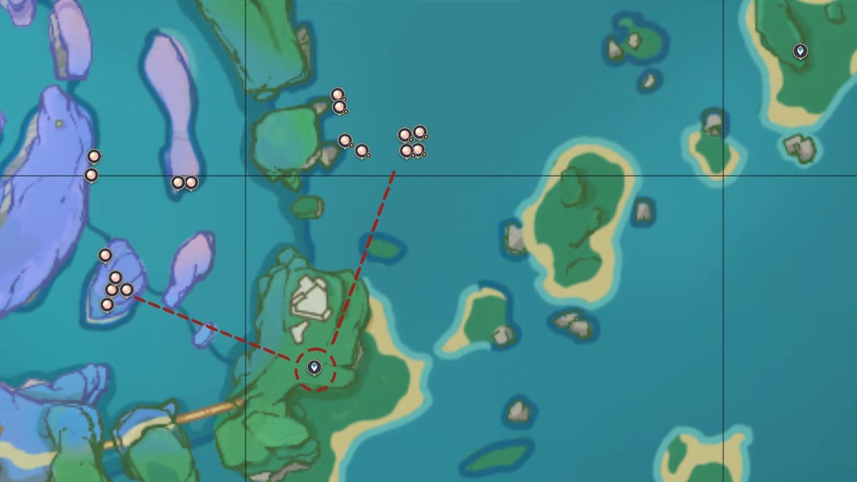 Sango Pearl locations in Genshin Impact: Interactive map and farming spots