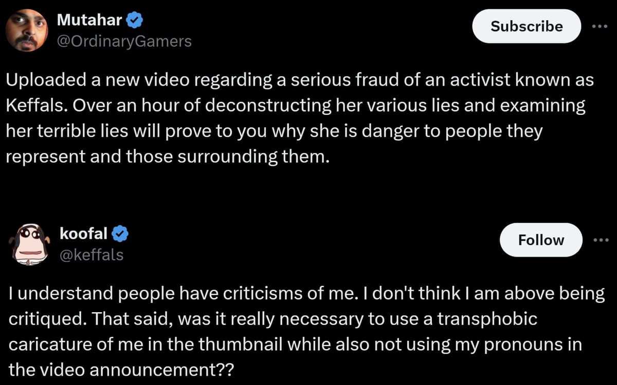 "Incredibly weird move" - SomeOrdinaryGamers calls out streamer Keffals ...