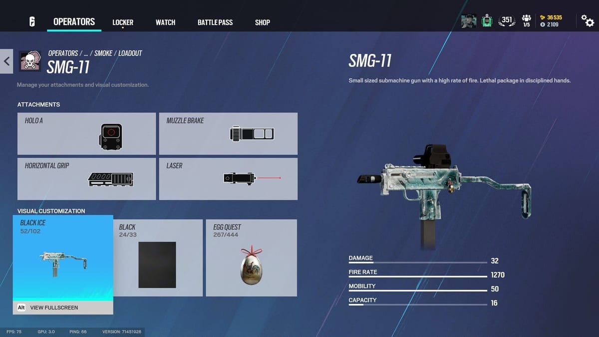 Best Smoke loadout in Rainbow Six Siege