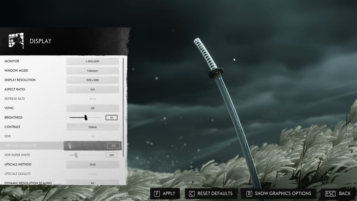 Ghost of Tsushima PC settings you need to change before playing