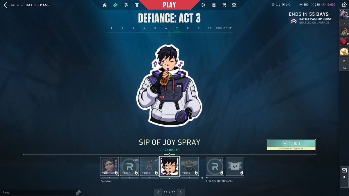 Valorant Episode 8 Act 3: All Battlepass tiers and rewards