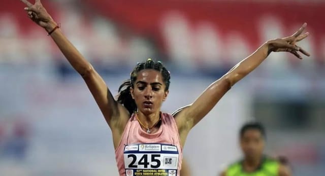 KM Deeksha breaks National Record in women's 1500m event