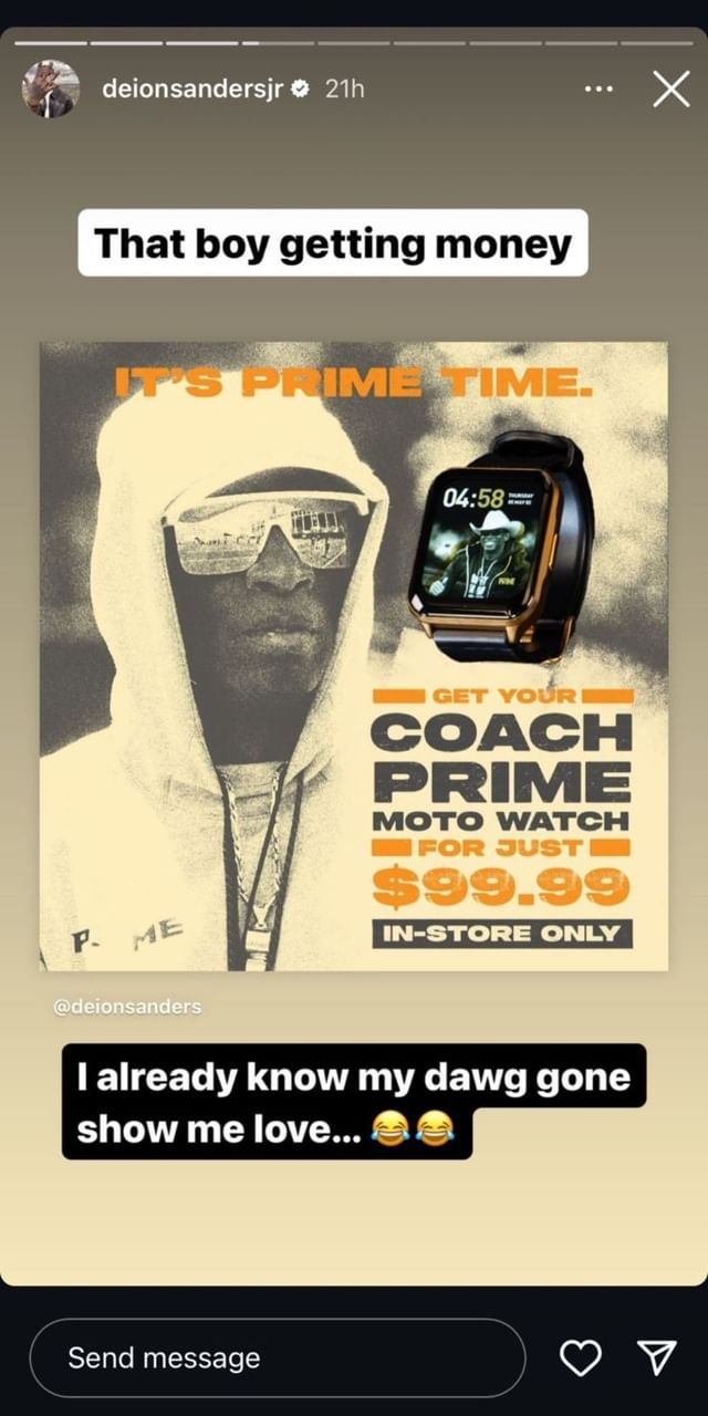 "That boy getting money": Coach Prime's son Deion Sanders Jr. reacts to ...