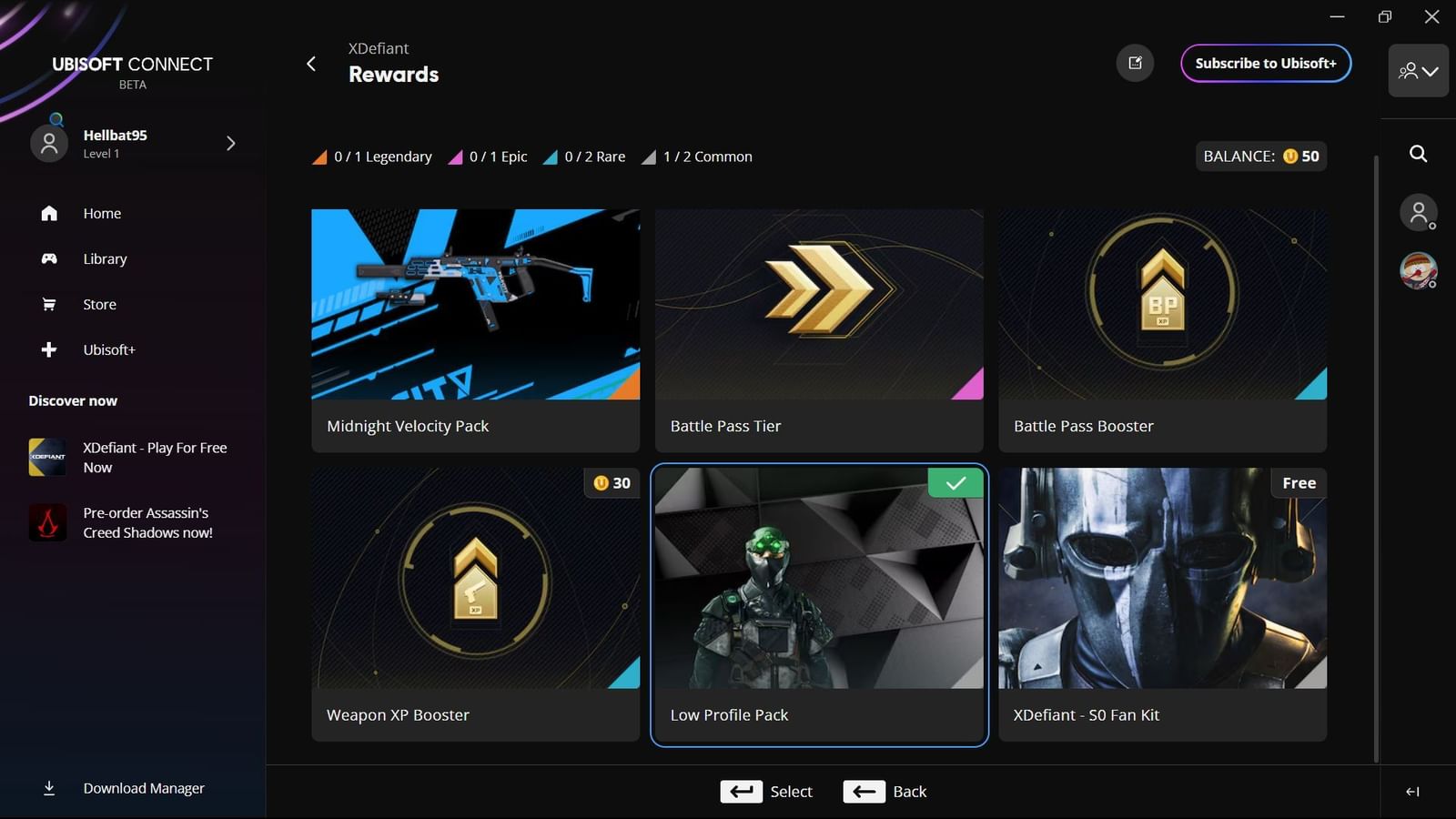 How to get Splinter Cell Low profile pack in XDefiant for free