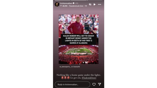 Nick Saban’s daughter Kristen amped up for Kalen DeBoer-led Alabama ...