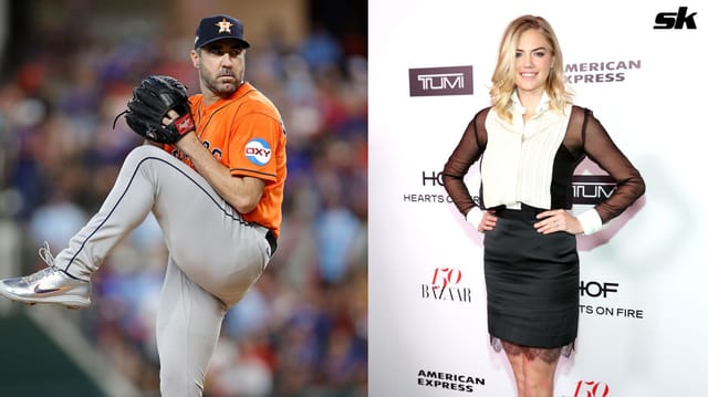 In Photos: Justin Verlander's wife Kate Upton dons red swimsuit in ...